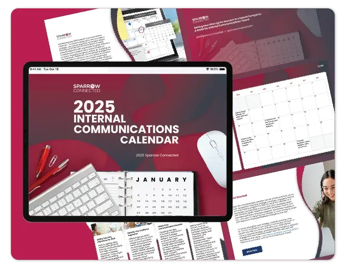 2025 Internal Communications Calendar | Sparrow Connected